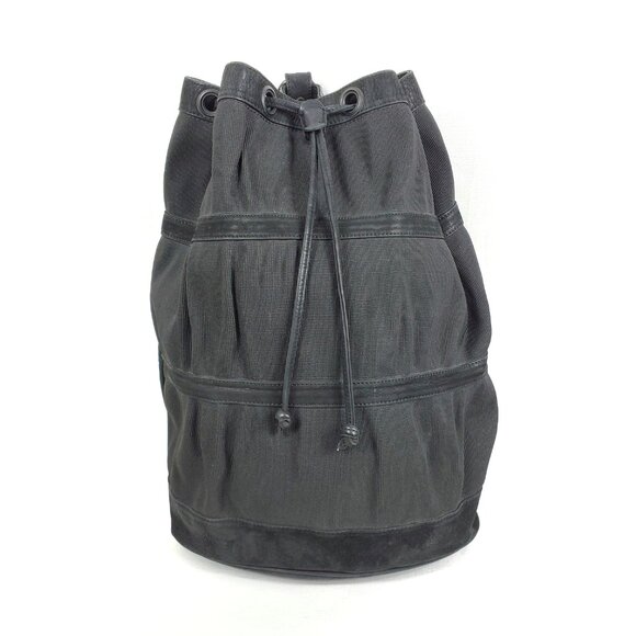 Philippe Model | Bags | Philippe Model Paris Black Canvas Suede Leather ...